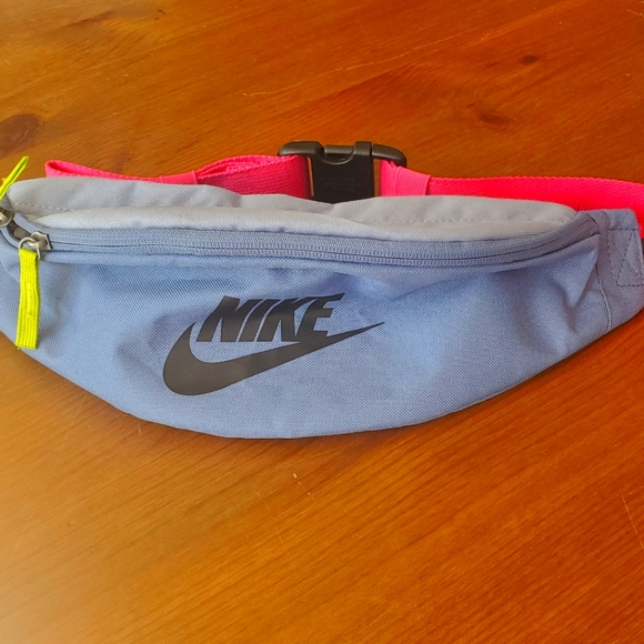 Nike | Bags | Nwot Nike Waist Bag In Blue And Pink | Poshmark